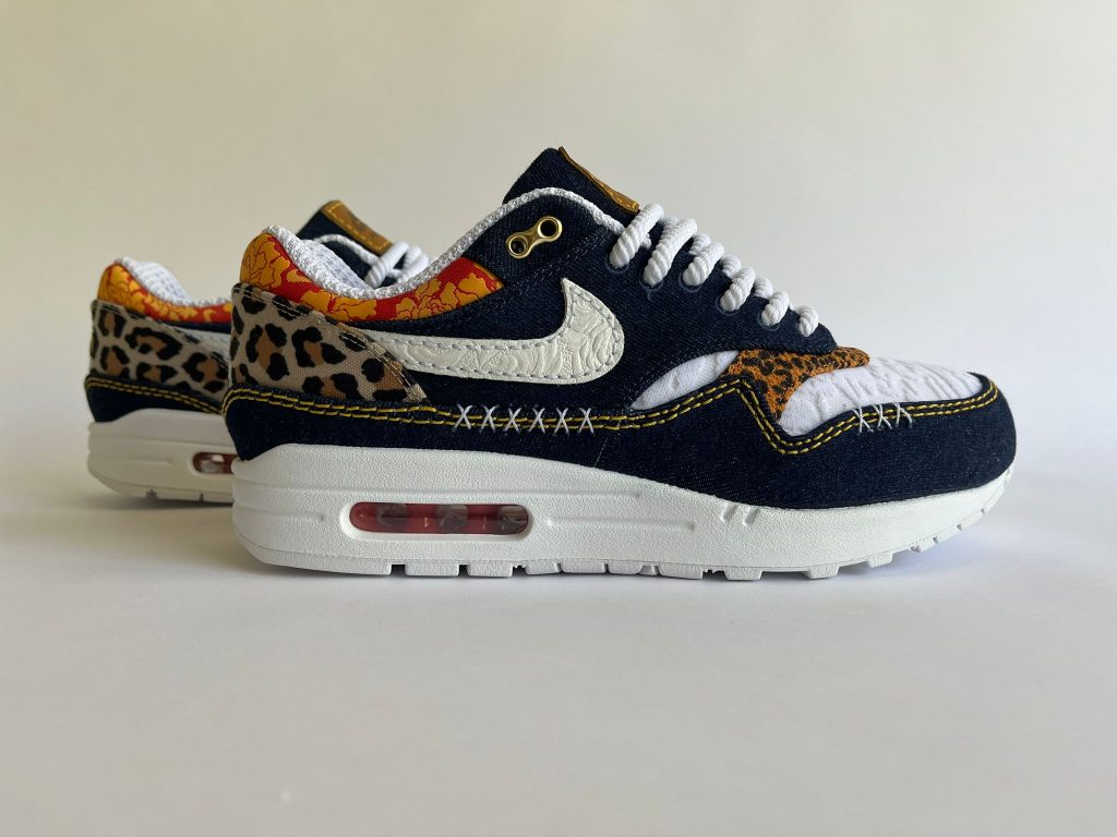 Nike Air Max 1 PRM Denim Leopard - FJ4452-432- Slick Sneakers