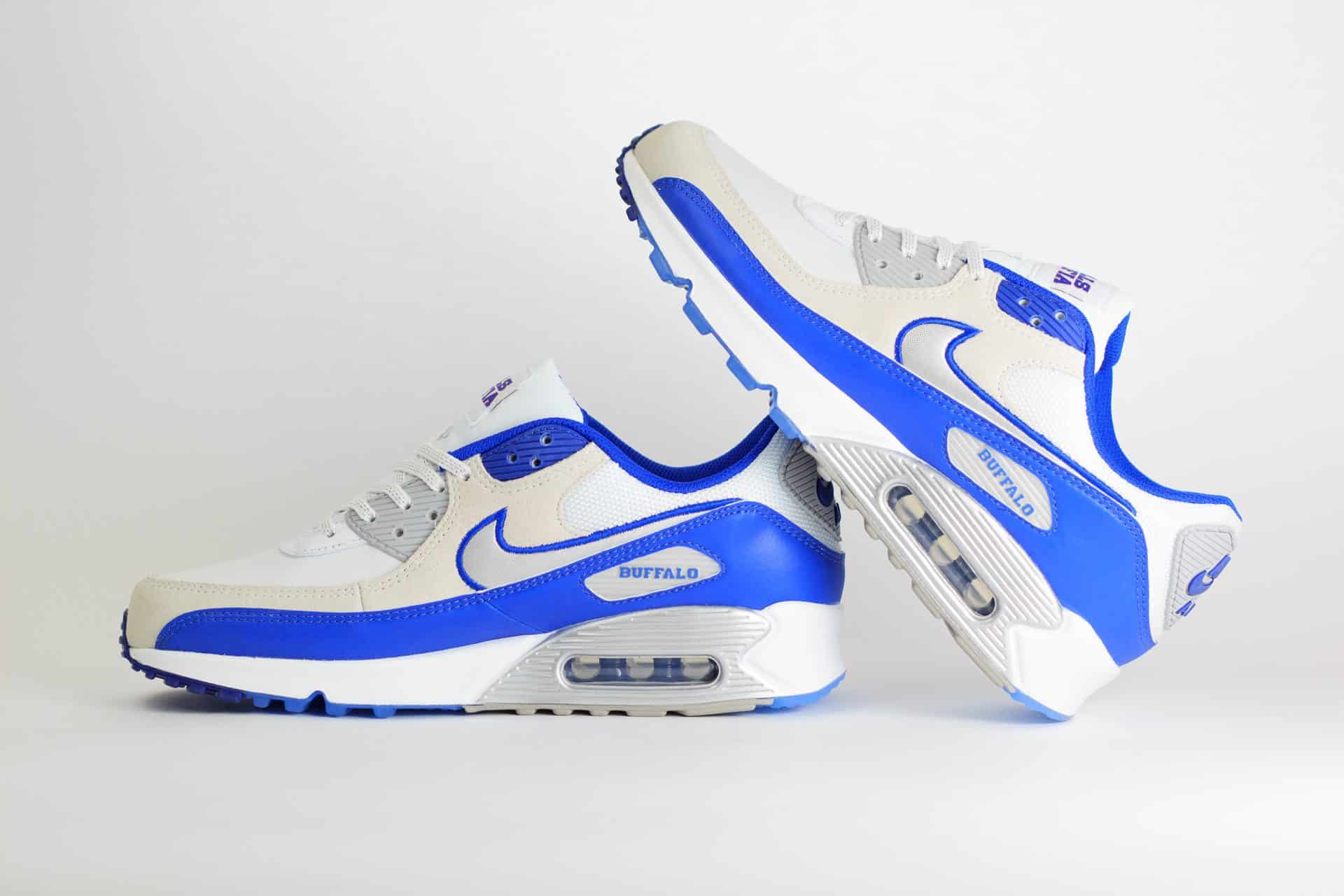 Nike Air Max 90 Buffalo Bills - II7589-100- Slick Sneakers
